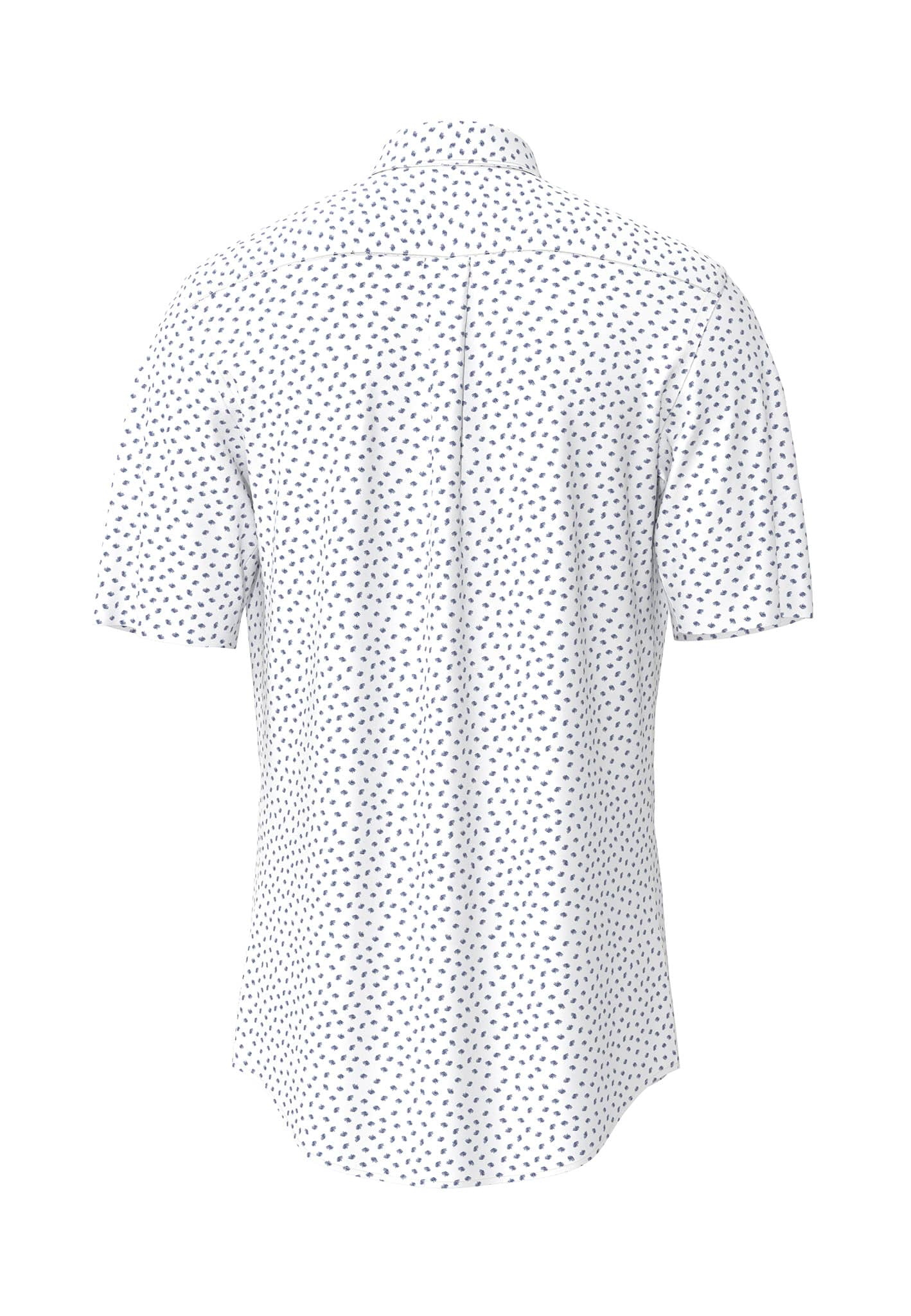 Fynch Hatton Seersucker Print SS Shirt - Davids of Haslemere
